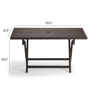 Cafe Rectangular Folding Table | Frontgate