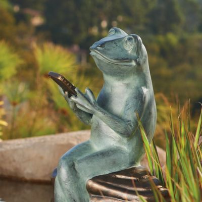 Socializing Frog Statues | Frontgate