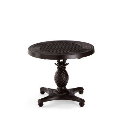 British Colonial Round Pedestal Side Table | Frontgate