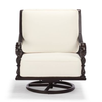 British Colonial Swivel Rocker Lounge Chair with Cushions | Frontgate