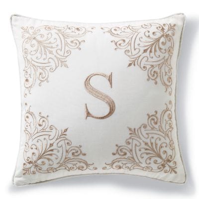 Monogrammed Outdoor Pillow in Natural/Sand | Frontgate