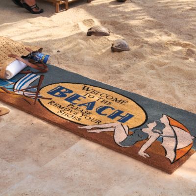 Beach Beauty Vintage Coco Mat | Frontgate