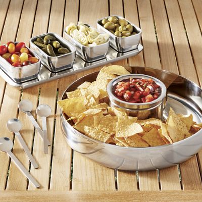 Super Chill Insulated Condiment Server & Lids for Indoor/Outdoor Buffets