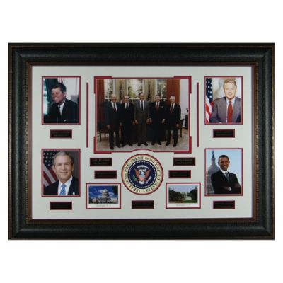 Nine United States Presidents Framed Collage | Frontgate