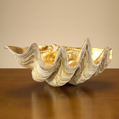 Gold Leaf Clam Shell | Frontgate