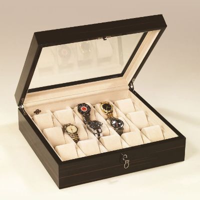Agresti Ebony Watch Box | Frontgate