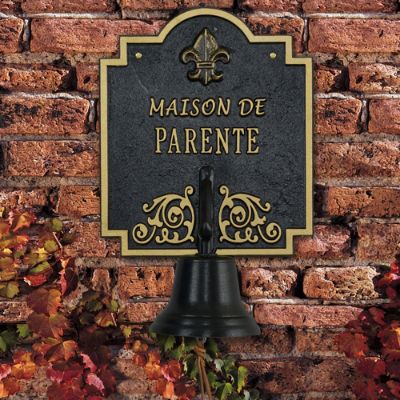 Personalized Fleur de Lis Bell Plaque | Frontgate