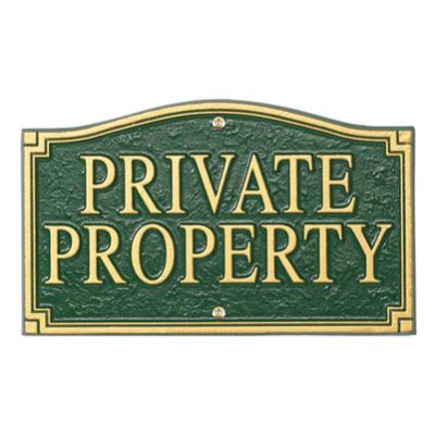 Private Property Plaque | Frontgate