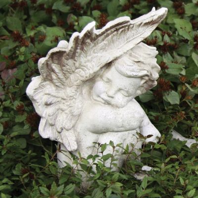 Blissful Slumber Cherub Outdoor Statue | Frontgate