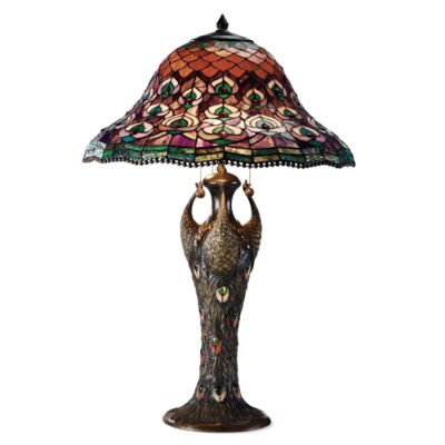 Tiffany Peacock Table Lamp | Frontgate