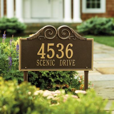 Regal Standard Address Plaque | Frontgate