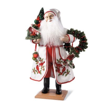Cardinal Celebration Santa Figure | Frontgate