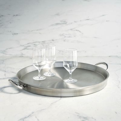 Optima Tray for Indoor & Outdoor Use Stainless Steel Party Accessory