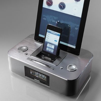 Dual Dock Alarm Clock Radio | Frontgate