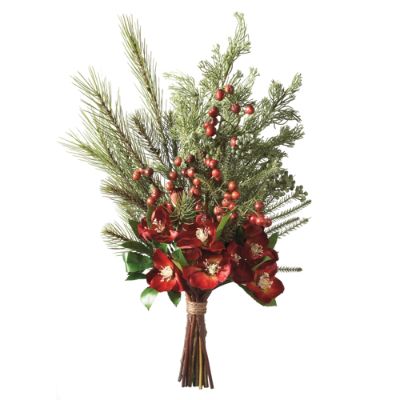 Set of Two 27" Rose, Berry and Evergreen Bundles | Frontgate