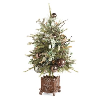 Holiday Frost Potted Topiary | Frontgate