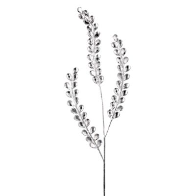 Set of 12 Mirrored Leaf Silver Picks | Frontgate