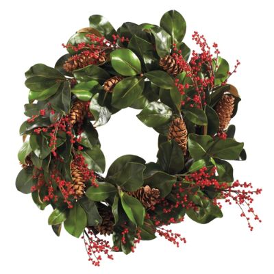 Southern Magnolia Wreath | Frontgate