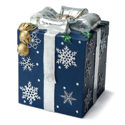 Blue Fiber-optic Gift Box | Frontgate