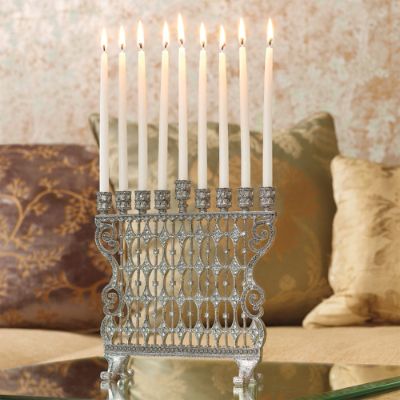 Swarovski Clear Crystal Menorah | Frontgate