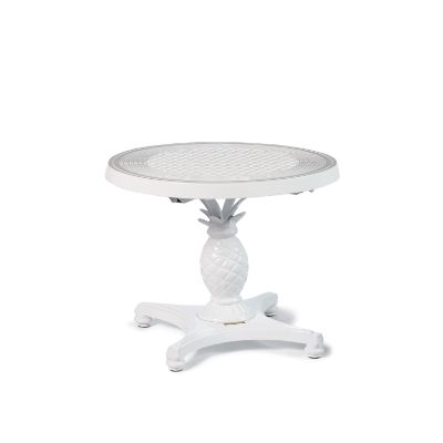 Pineapple Side Table in White Finish | Frontgate
