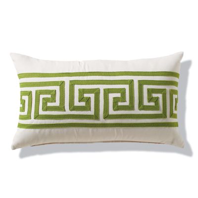 Greek Key Gingko Outdoor Lumbar Pillow | Frontgate