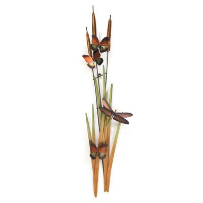 Dragonfly & Cattails Wall Decor | Frontgate