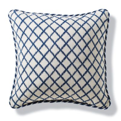 Lattice Skipper Outdoor Pillow with Cording | Frontgate