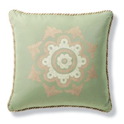 Block Print Medallion Outdoor Pillow | Frontgate
