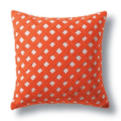 Woven Ribbon Outdoor Pillow | Frontgate