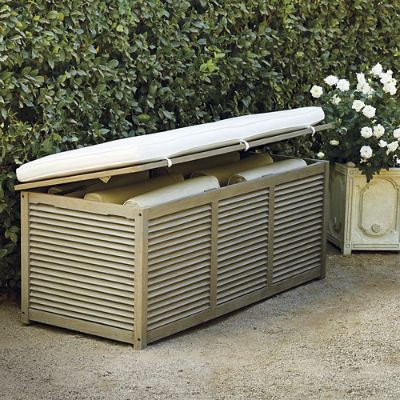 Louvered Teak Trunk | Frontgate