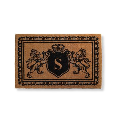 Lion Crest Monogram Door Mat | Frontgate