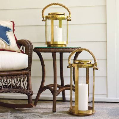Edisto Brass Lantern | Frontgate