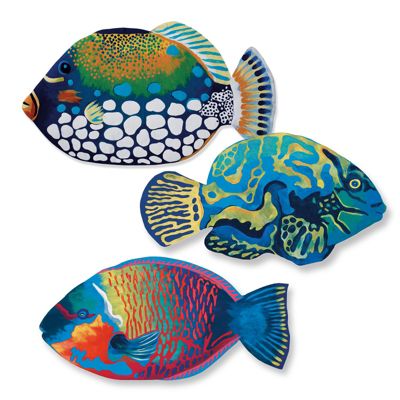 Hand-felted Fish Mats | Frontgate