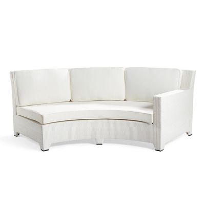 Madrid White Curved Modular Seating | Frontgate