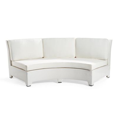 Madrid White Curved Modular Seating | Frontgate