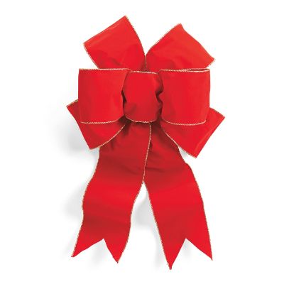 Pre-Made 24" Red Outdoor Bow | Frontgate