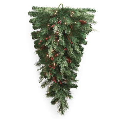 Winter Pine Cordless Teardrop Swag | Frontgate