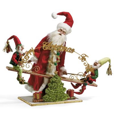 Mark Roberts See-Saw Santa and Elves | Frontgate