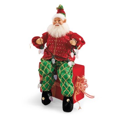 Animated Sitting Elf with Lights | Frontgate