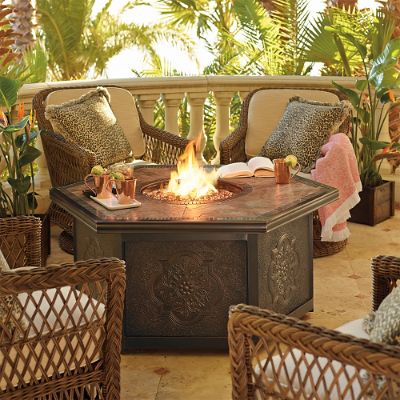 Arezzo Custom Fire Table | Frontgate