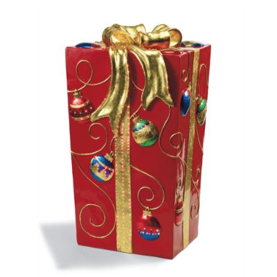 Fiber Optic Red Gift Box | Frontgate