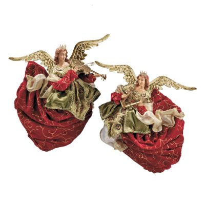 Mark Roberts Set of Two Instrumental Flying Angels | Frontgate