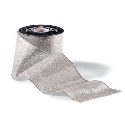 Glitter Silver Ribbon | Frontgate