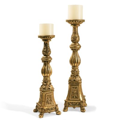 Antiqued Gold Venetian Candleholder | Frontgate