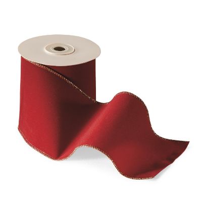Indoor/Outdoor Burgundy Ribbon | Frontgate