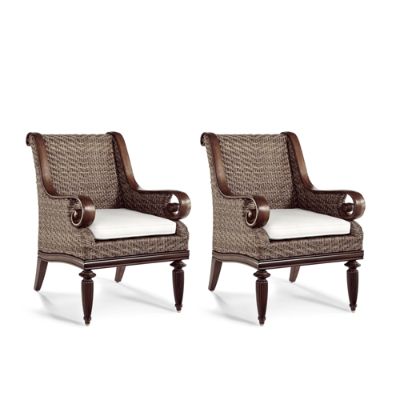 St. Martin Dining Arm Chairs with Cushions, Set of Two | Frontgate