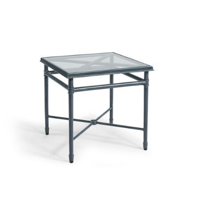 Campaign Side Table with Glass-top | Frontgate