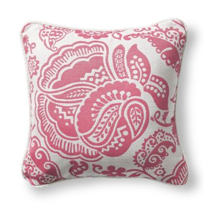 Floral Elements Fuchsia Outdoor Pillow | Frontgate