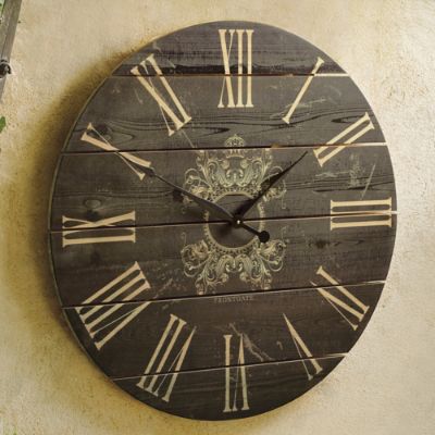 Parisian Cedar Clock | Frontgate